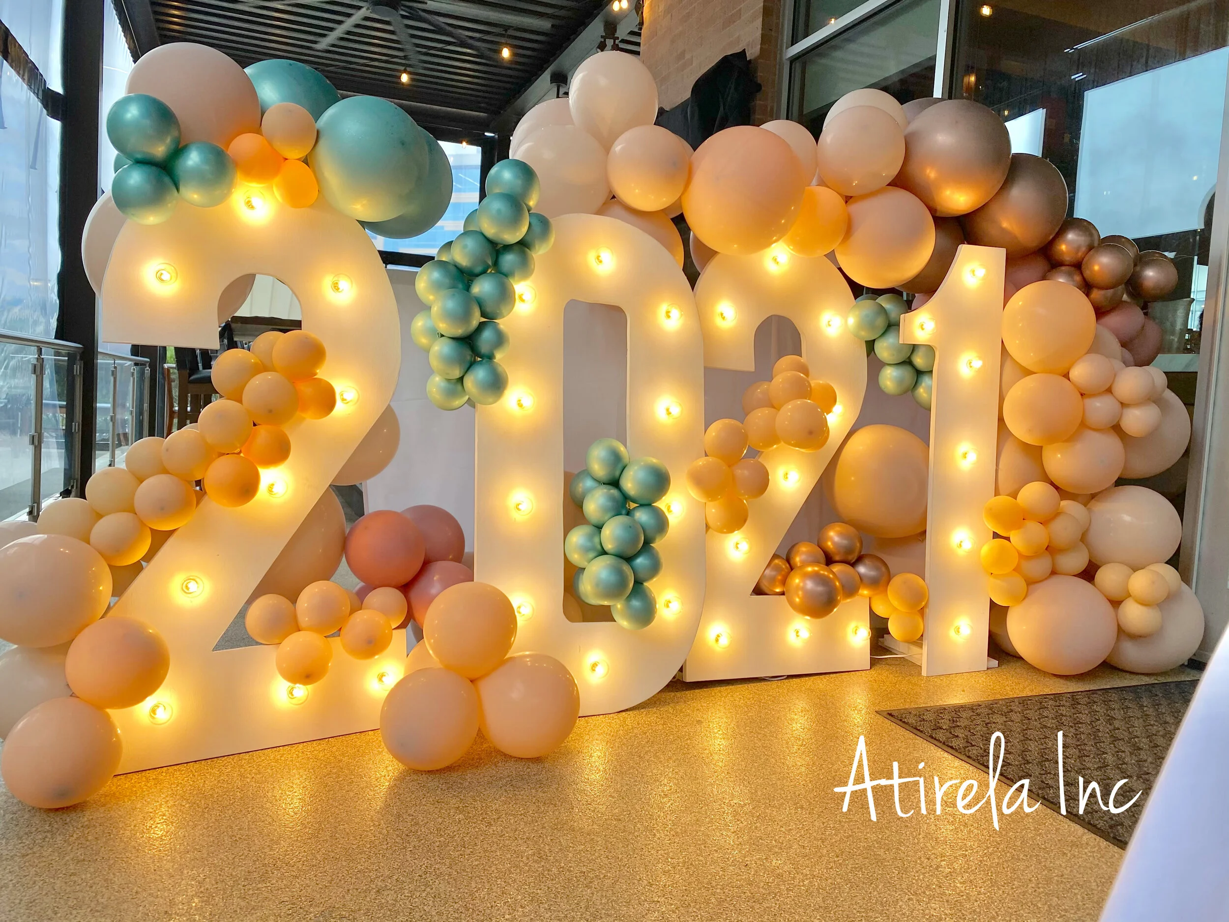 Graduation marquee light up letters l Atirela l Balloon Decoration l ...
