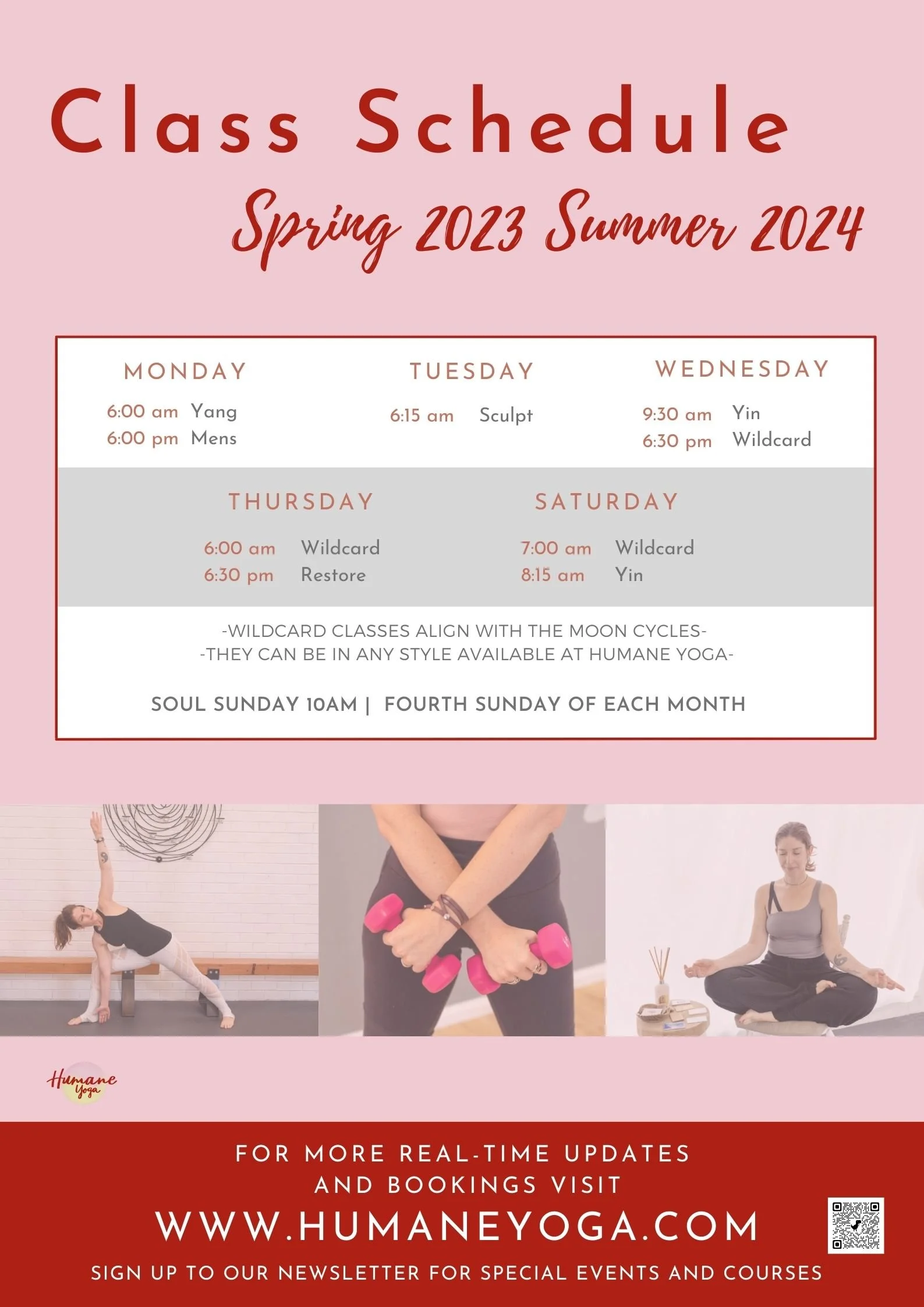 Timetable — Humane Yoga