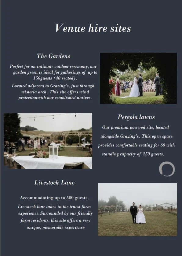 Wedding Compendium — Guide Falls Farm