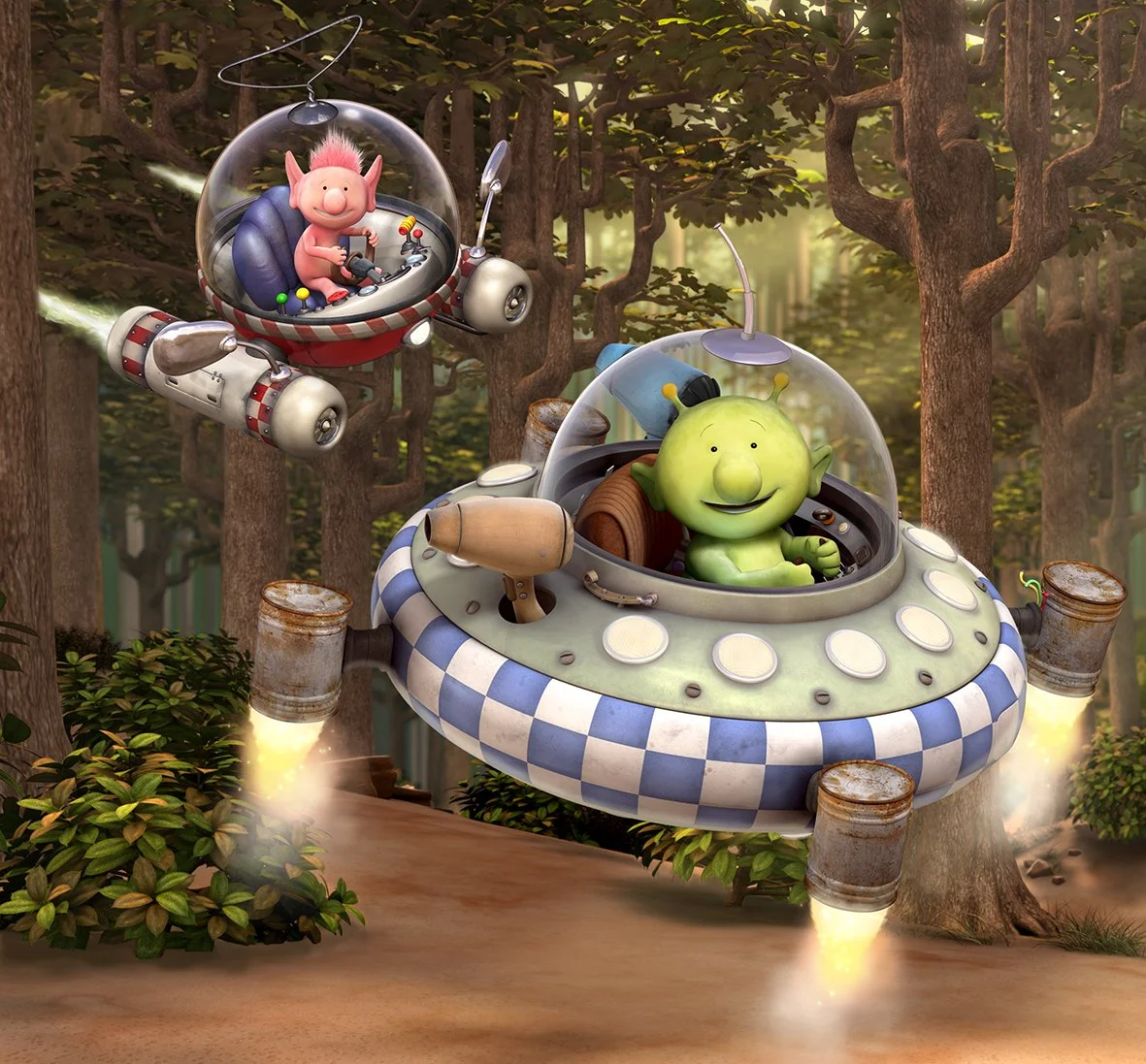 A space-themed preschool animation series featuring spaceships, planets ...