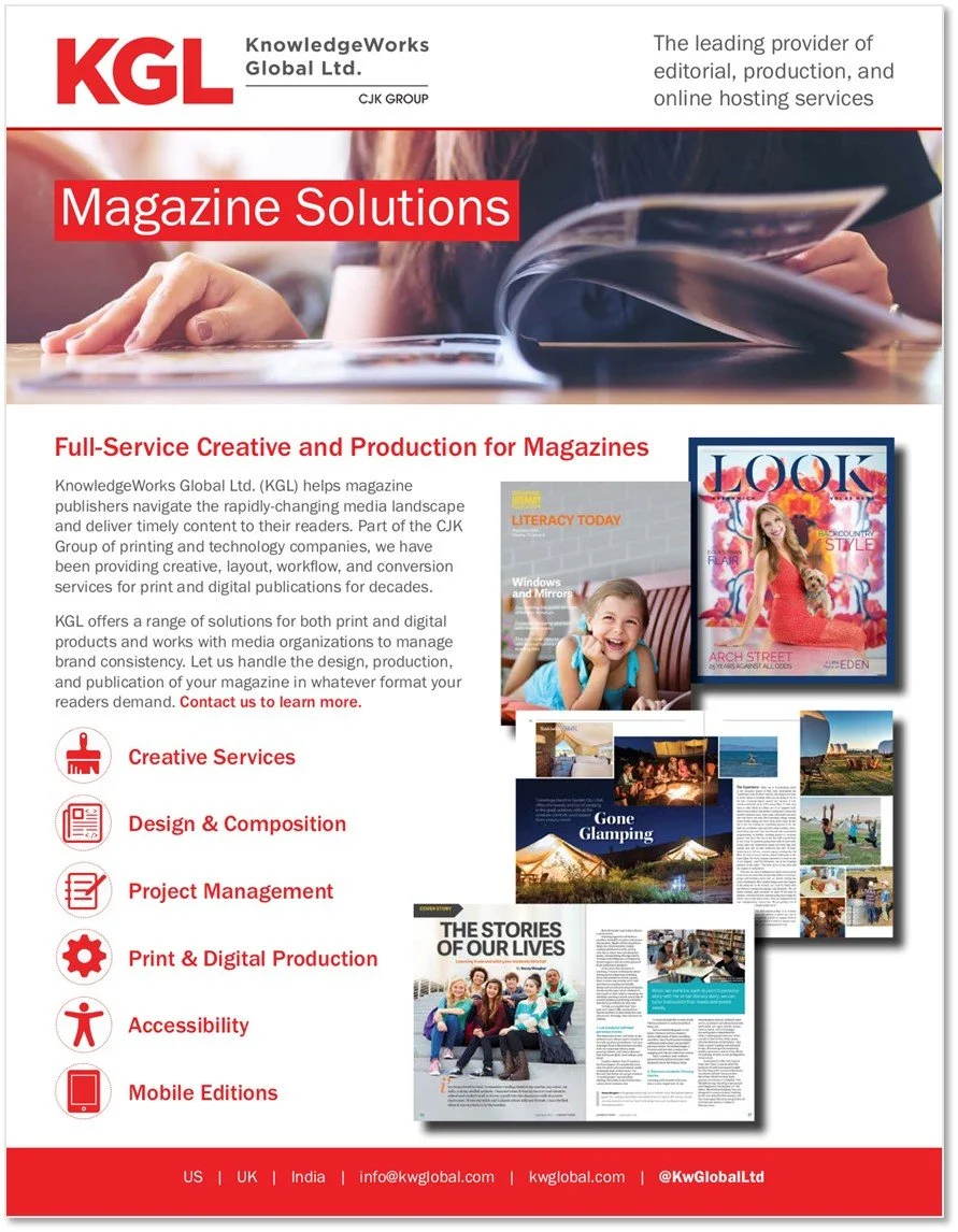Magazines — KnowledgeWorks Global Ltd.