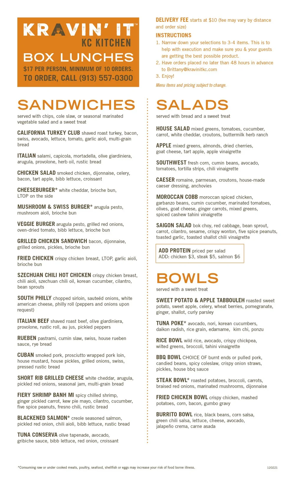 Box Lunches — Kravin It KC Kitchen