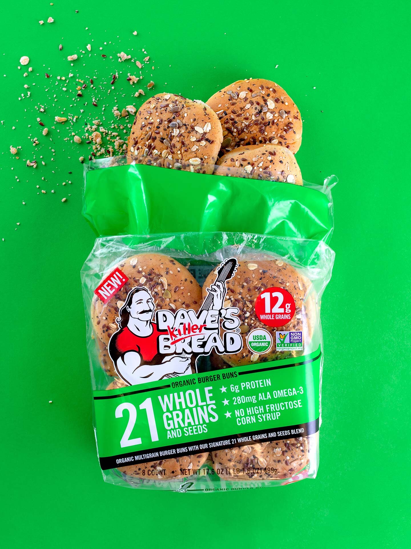 21 Whole Grains & Seeds Burger Buns — Dave's Killer Bread