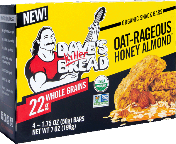 Dave's Killer Bread Oat-Rageous Honey Almond Organic Snack Bars — Dave ...