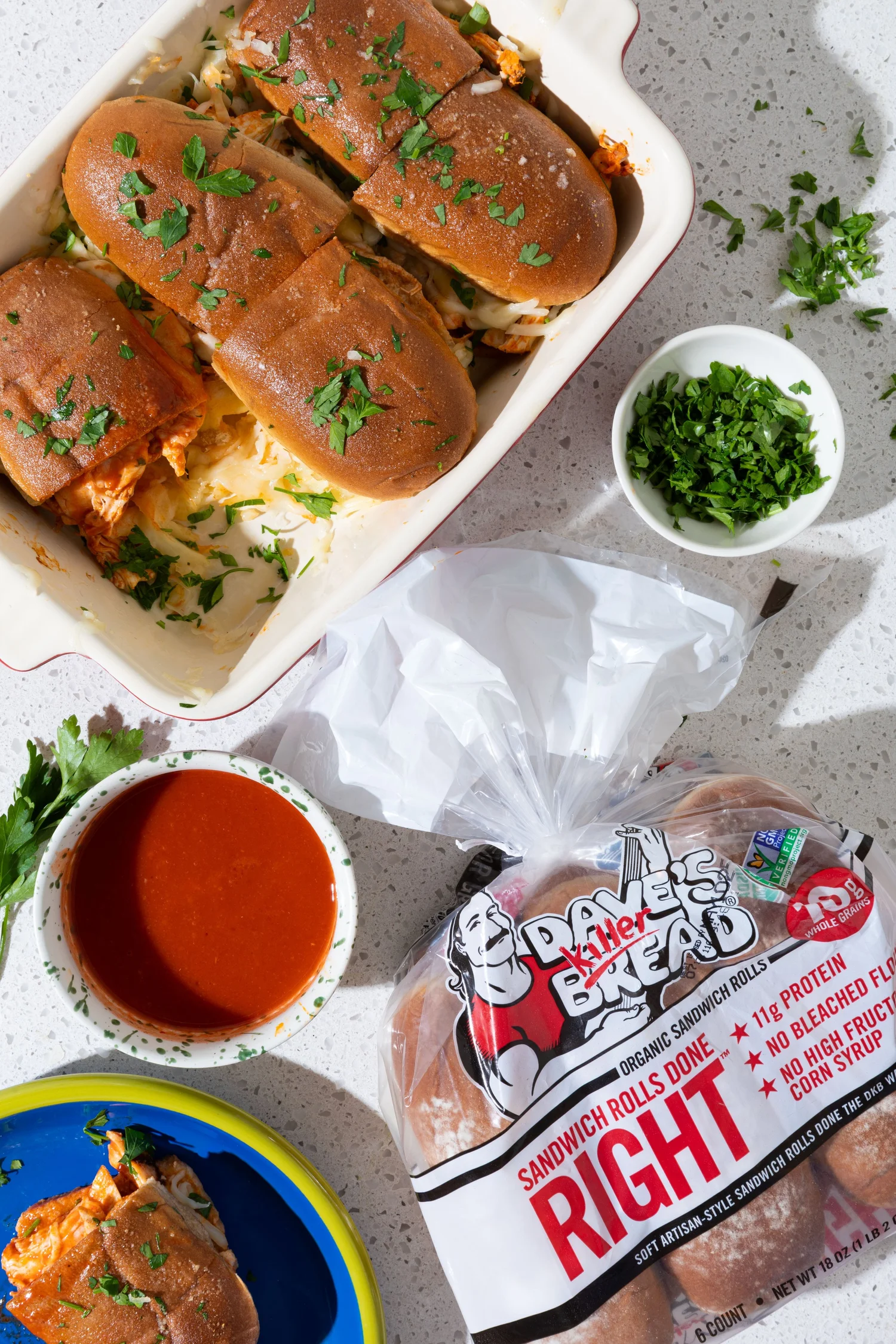 Bold Buffalo Chicken Sando — Dave's Killer Bread