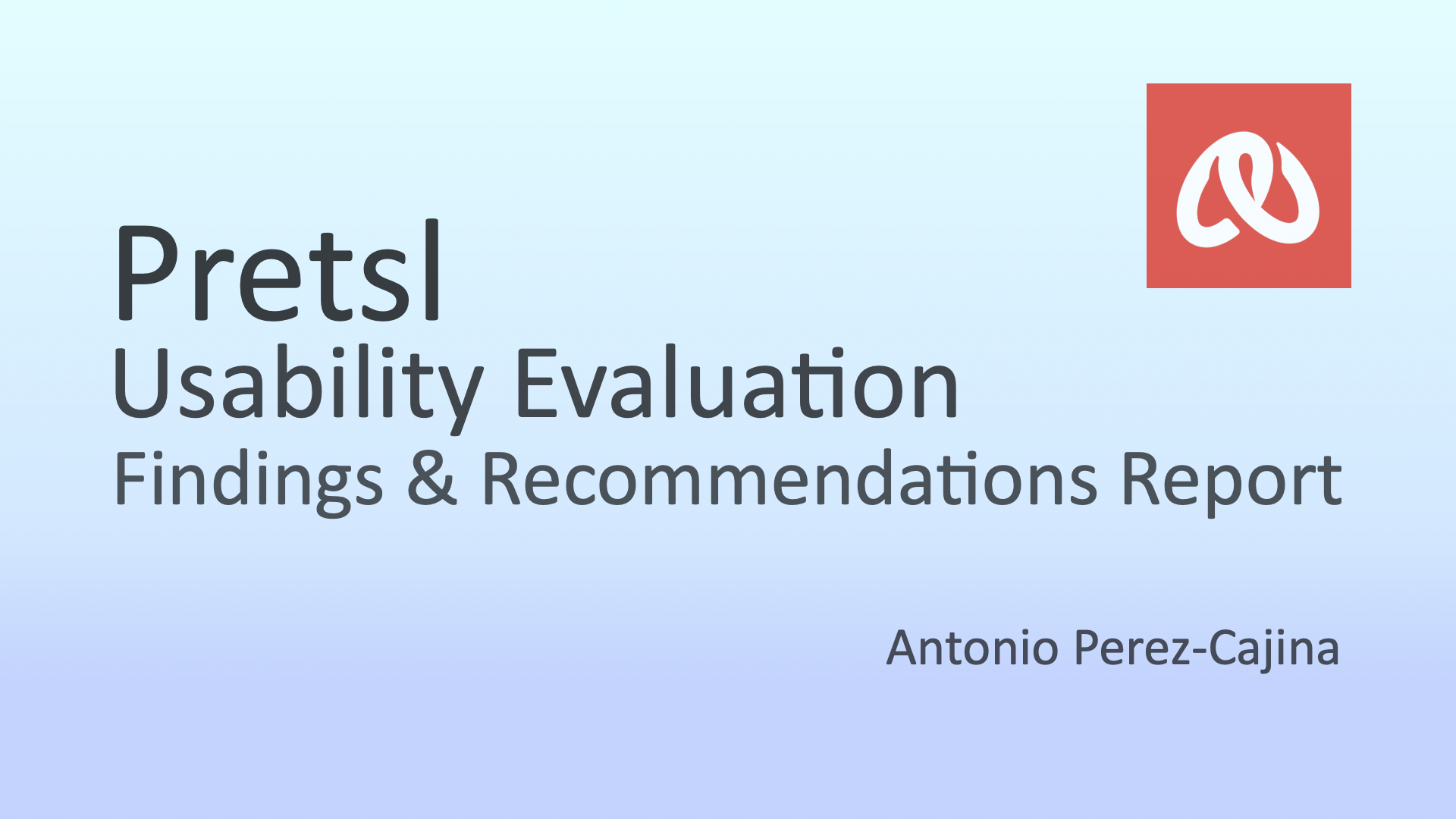 Usability Evaluation — Antonio M. Pérez-Cajina
