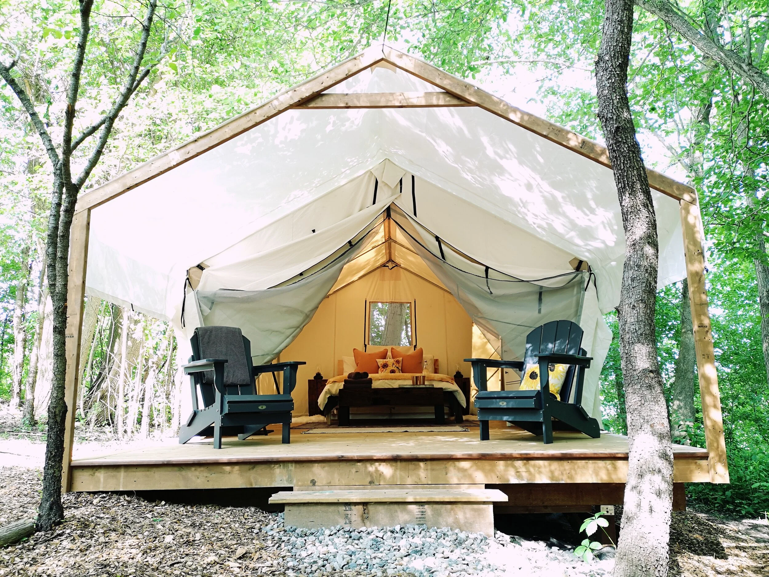 Glamping on a Flower Farm in Elora — The Fieldstone Barn