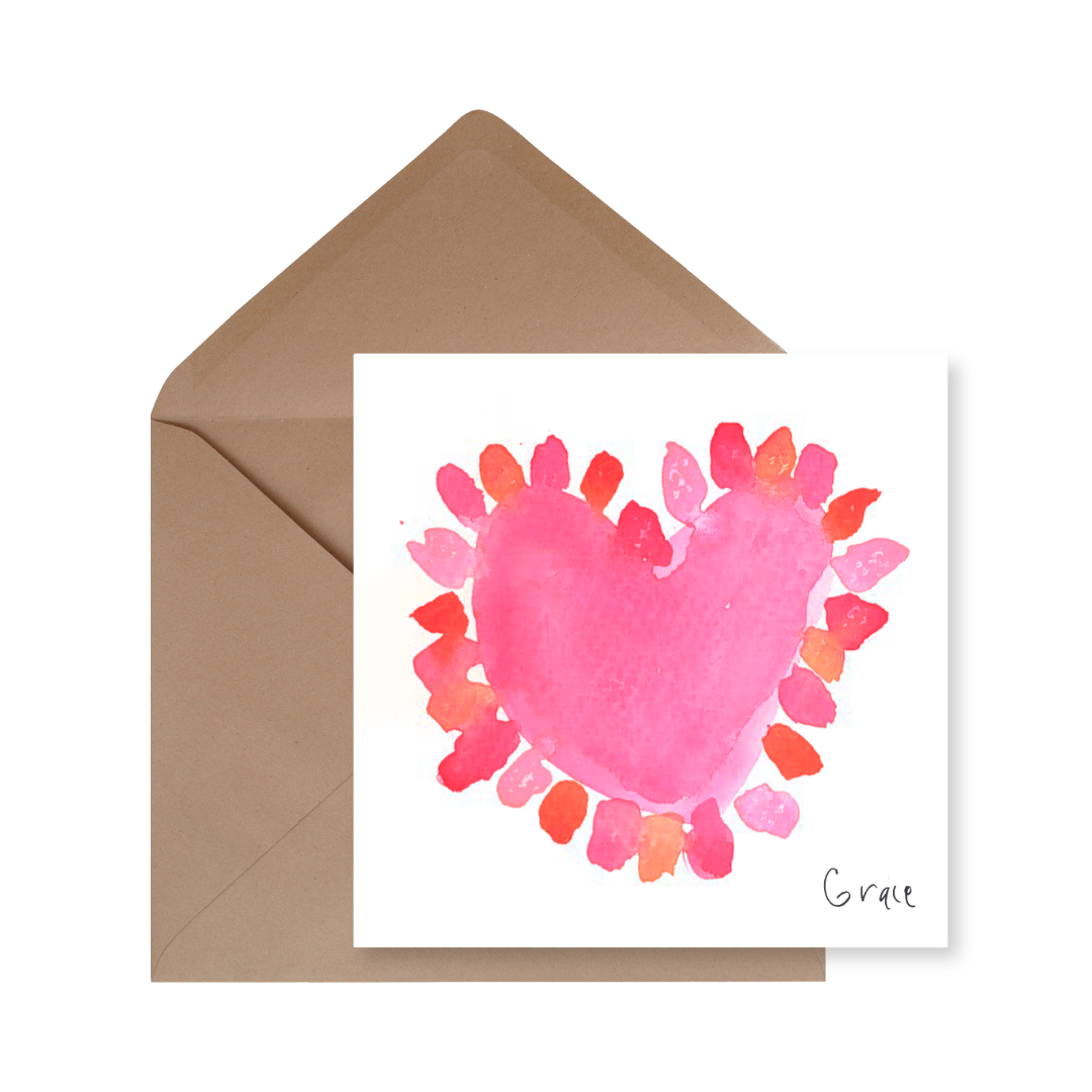 'Pink Petals' Mini Card — GracePlace Art