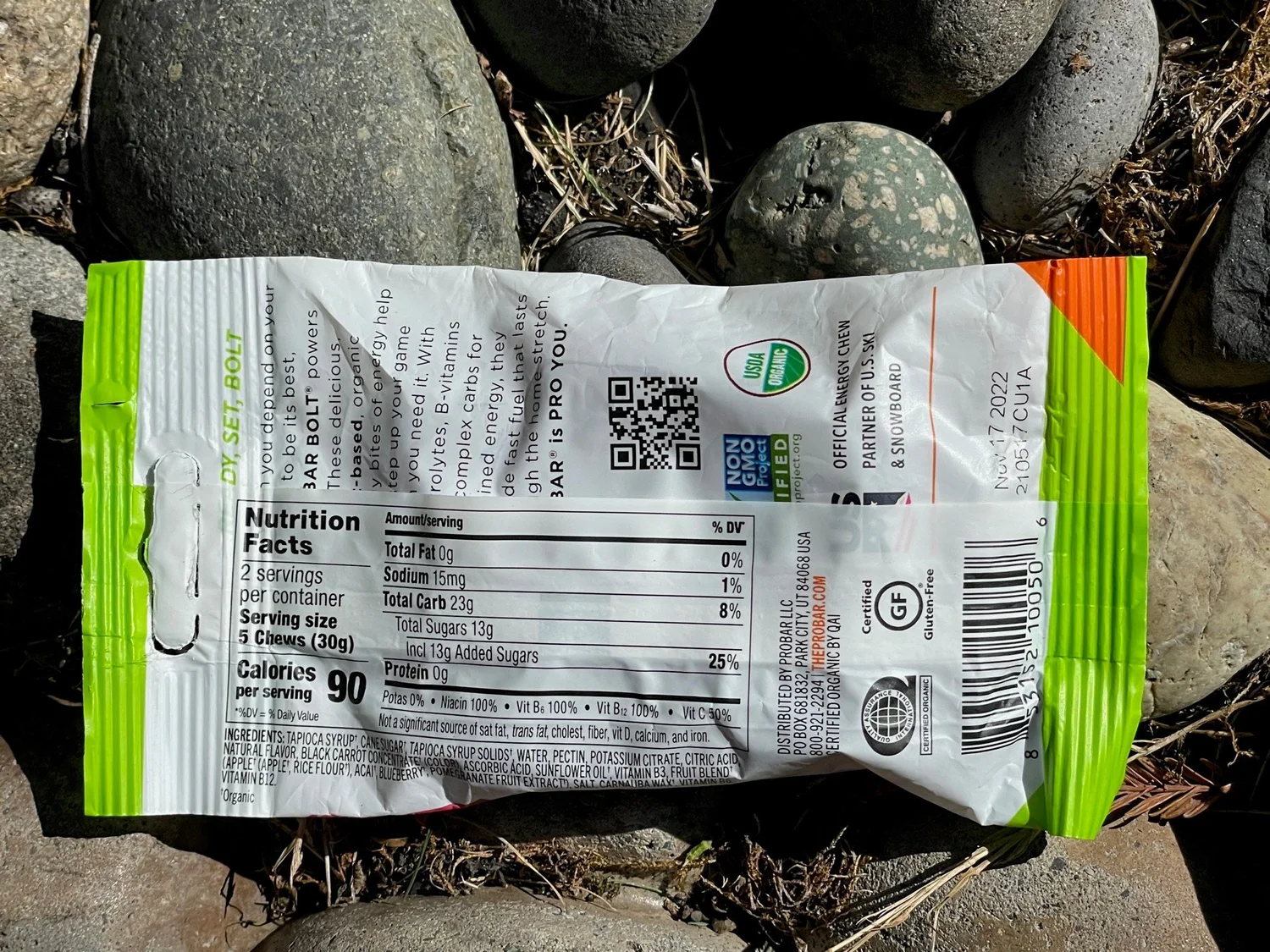 Bolt Energy Chews — Top Shelf Backpacking