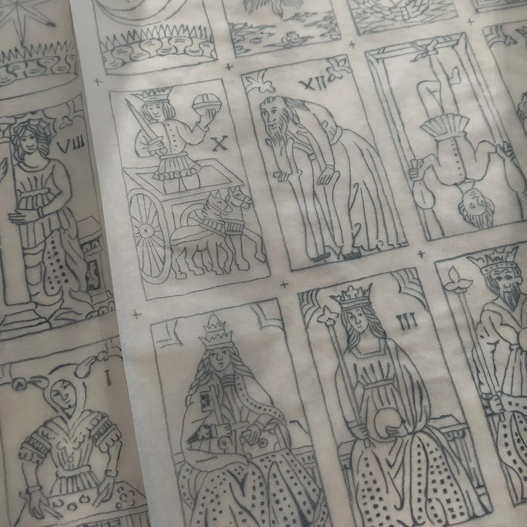 A Handmade Tarot Deck From a Woodblock — Artisan Tarot