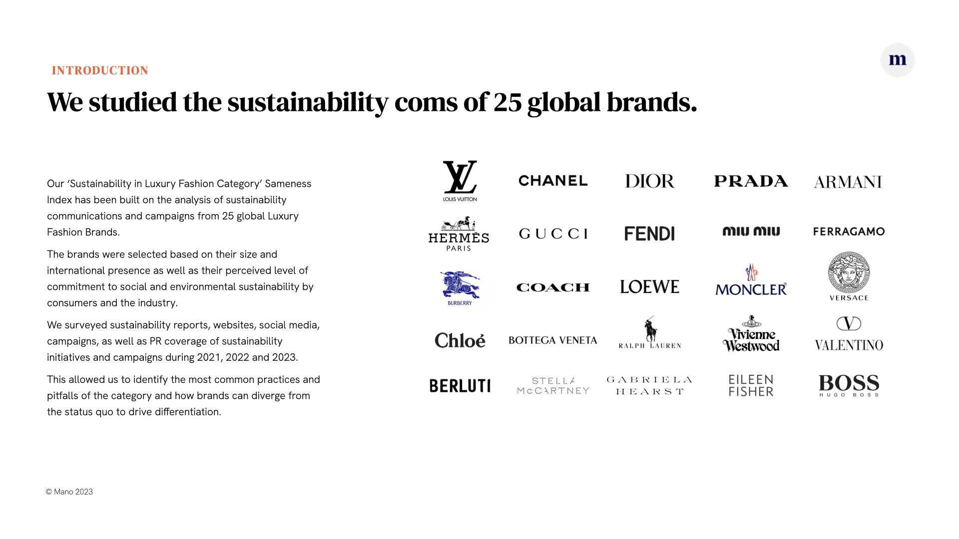 Report Sustainability Branding In Luxury Fashion — Mano Orchestration