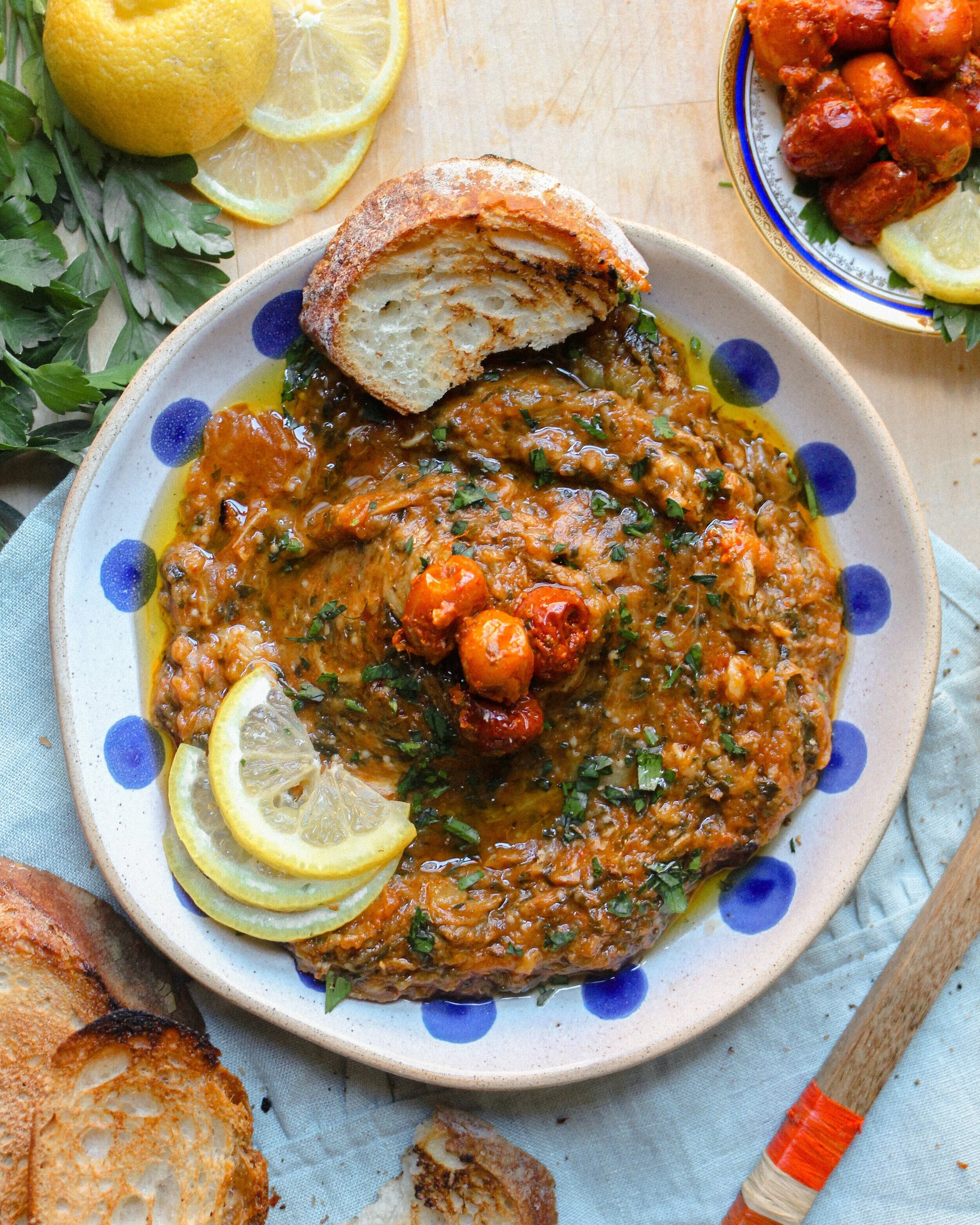 Zaalouk: Tomato-Eggplant Dip — Lahb Co. Eats
