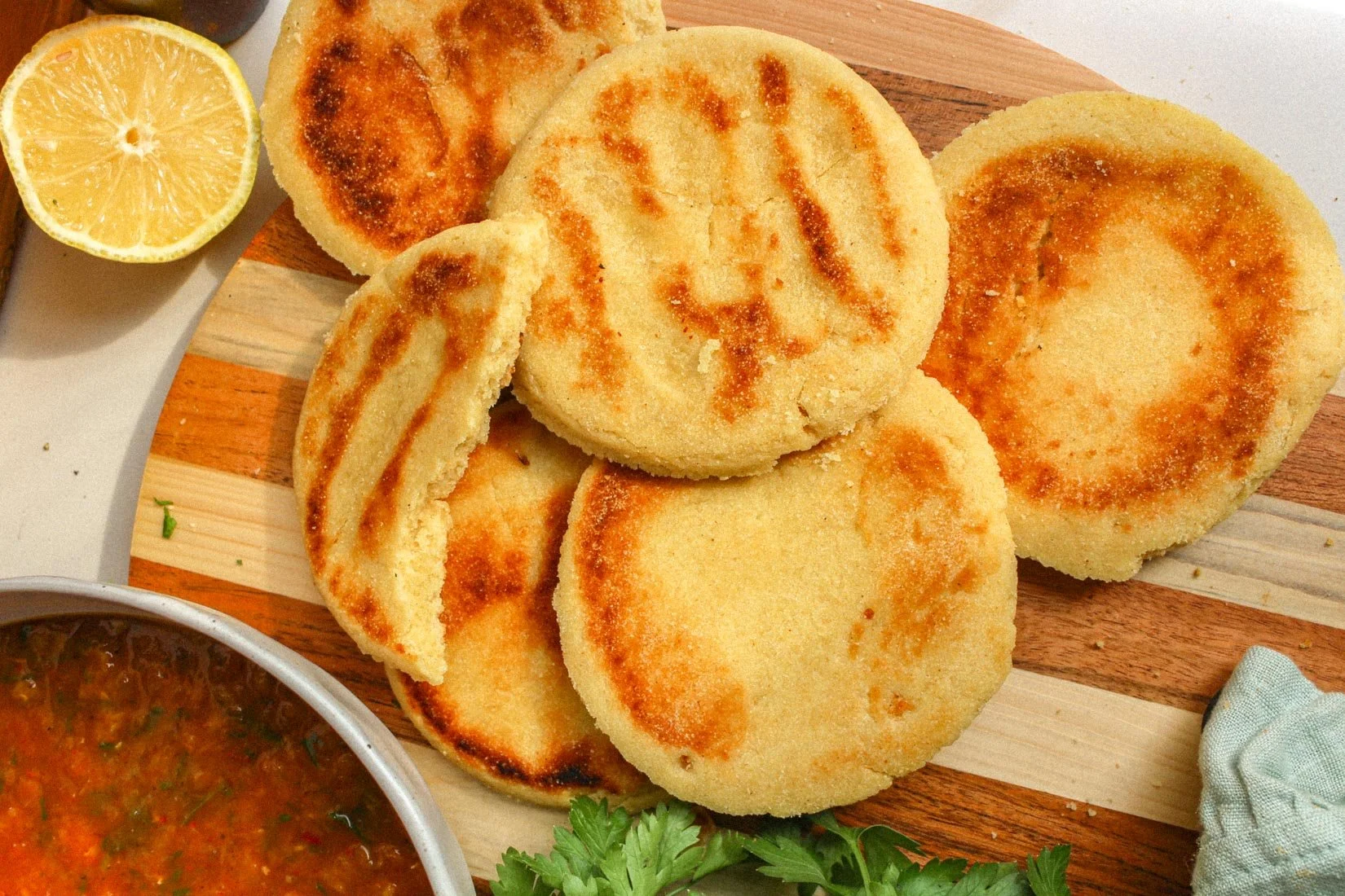 Harcha: Moroccan Semolina Flatbread — Lahb Co. Eats