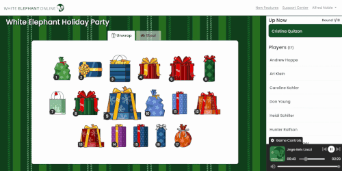 Play White Elephant Online - Virtual Gift Exchange For Teams and Families