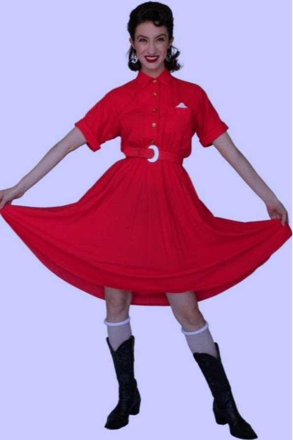 Red 50s Dresses