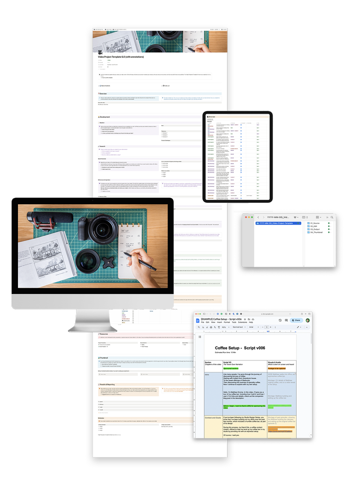 Video Production Template for Notion — mod musings