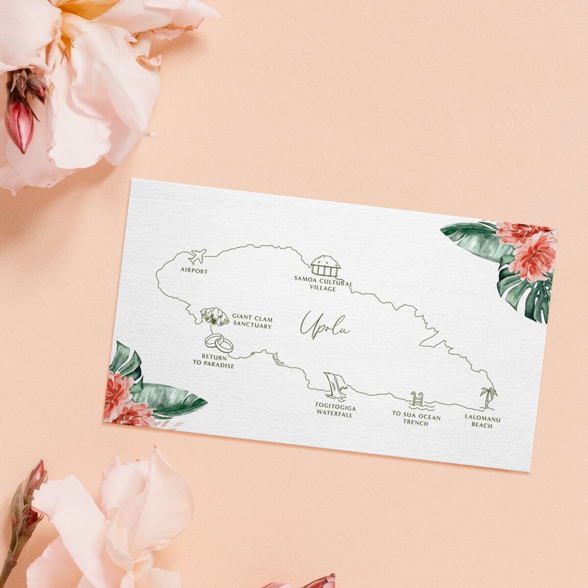 Wedding Invites and Map Illustrations — Little & Create
