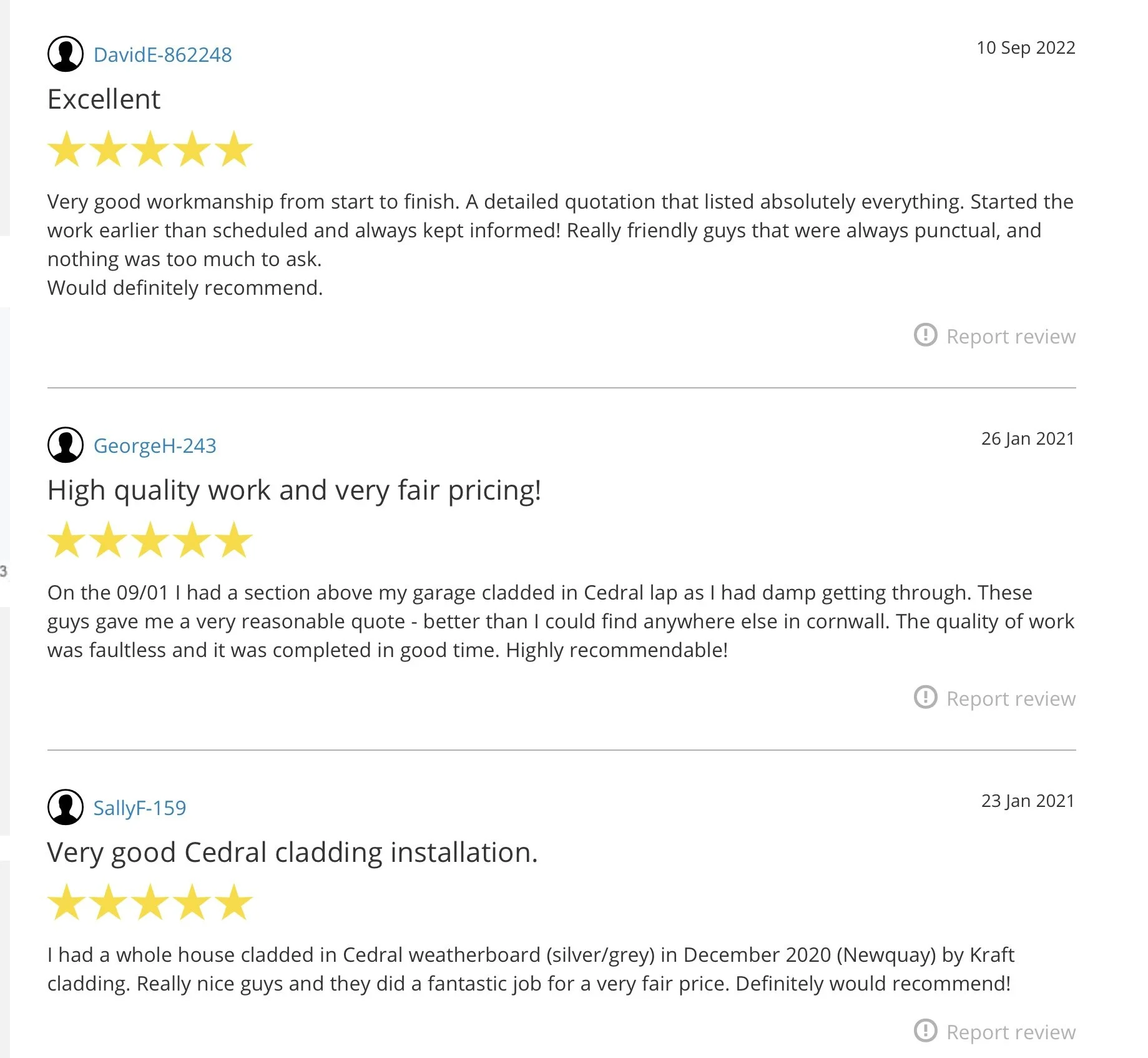 Kraft cladding & Fascias cornwall