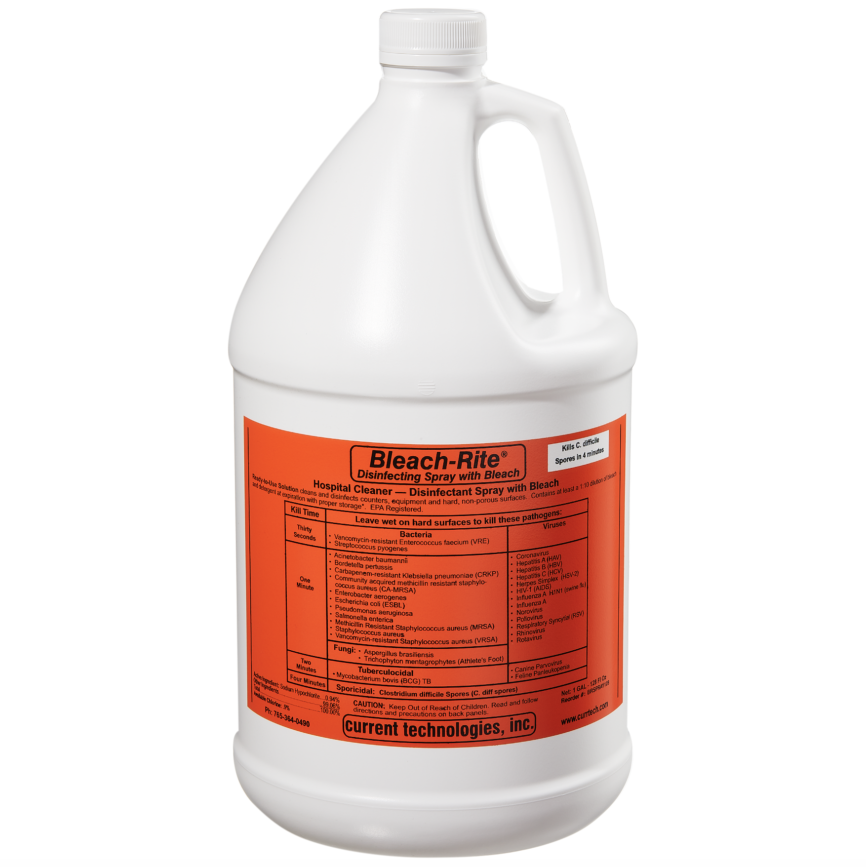Bleach-Rite Disinfecting Spray — Current Technologies
