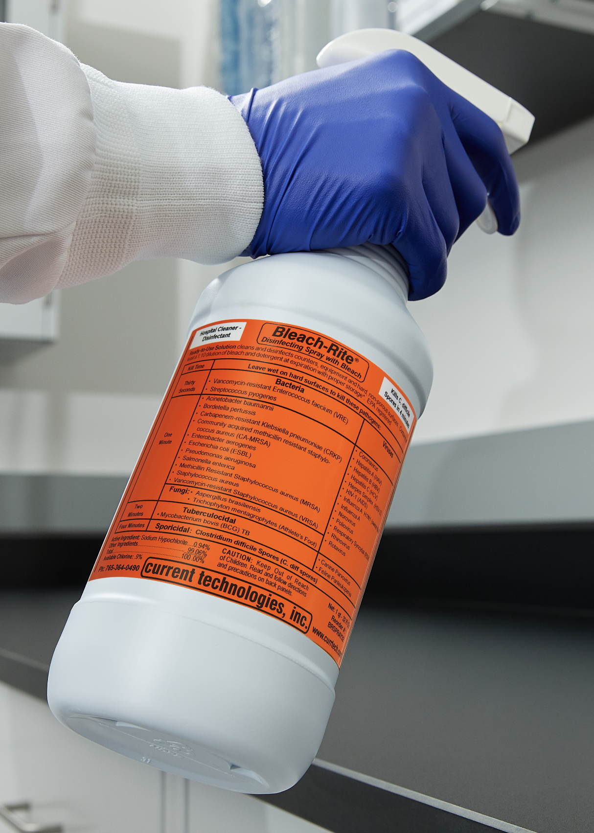 Bleach-Rite Disinfecting Spray — Current Technologies