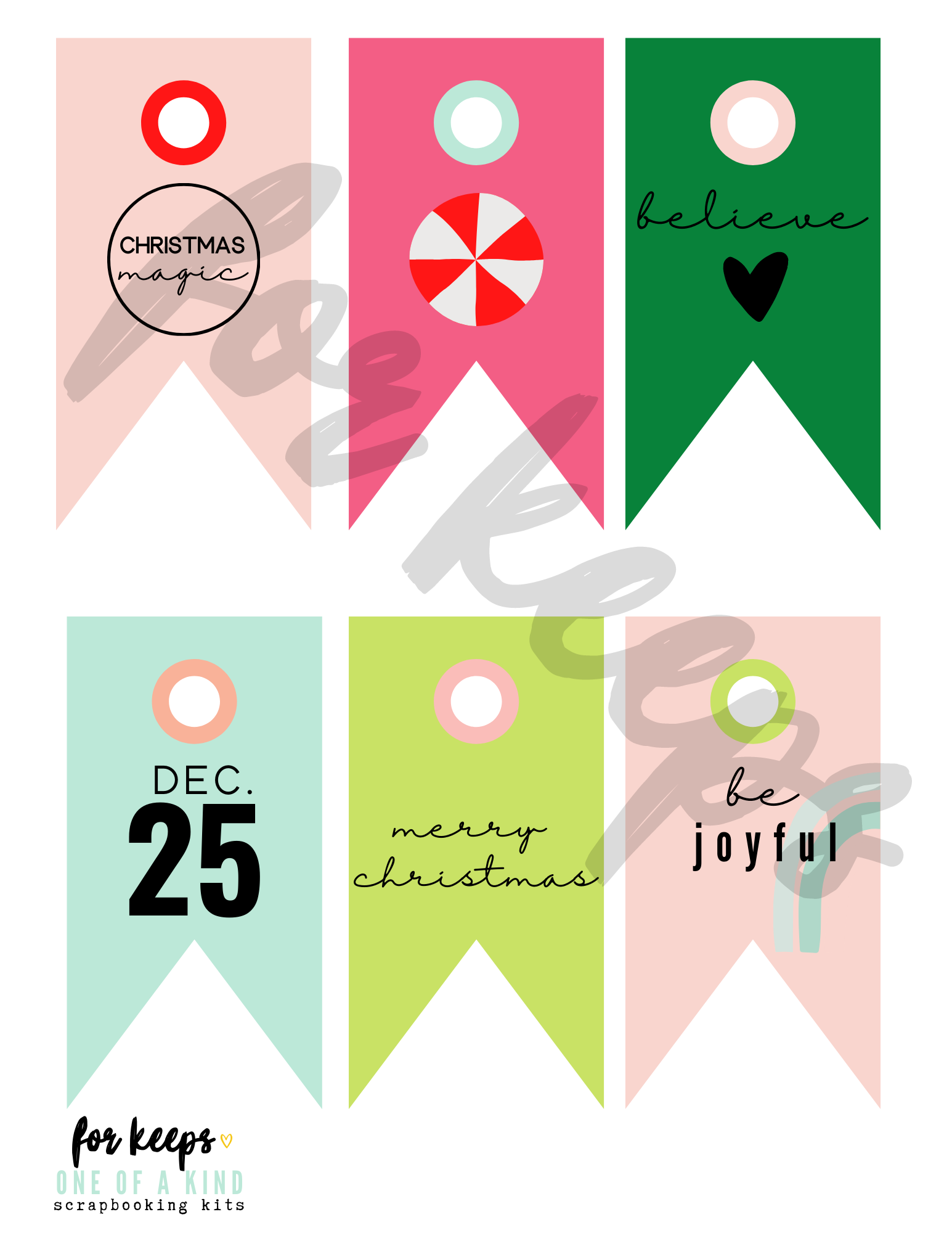 October banner printable — For Keeps
