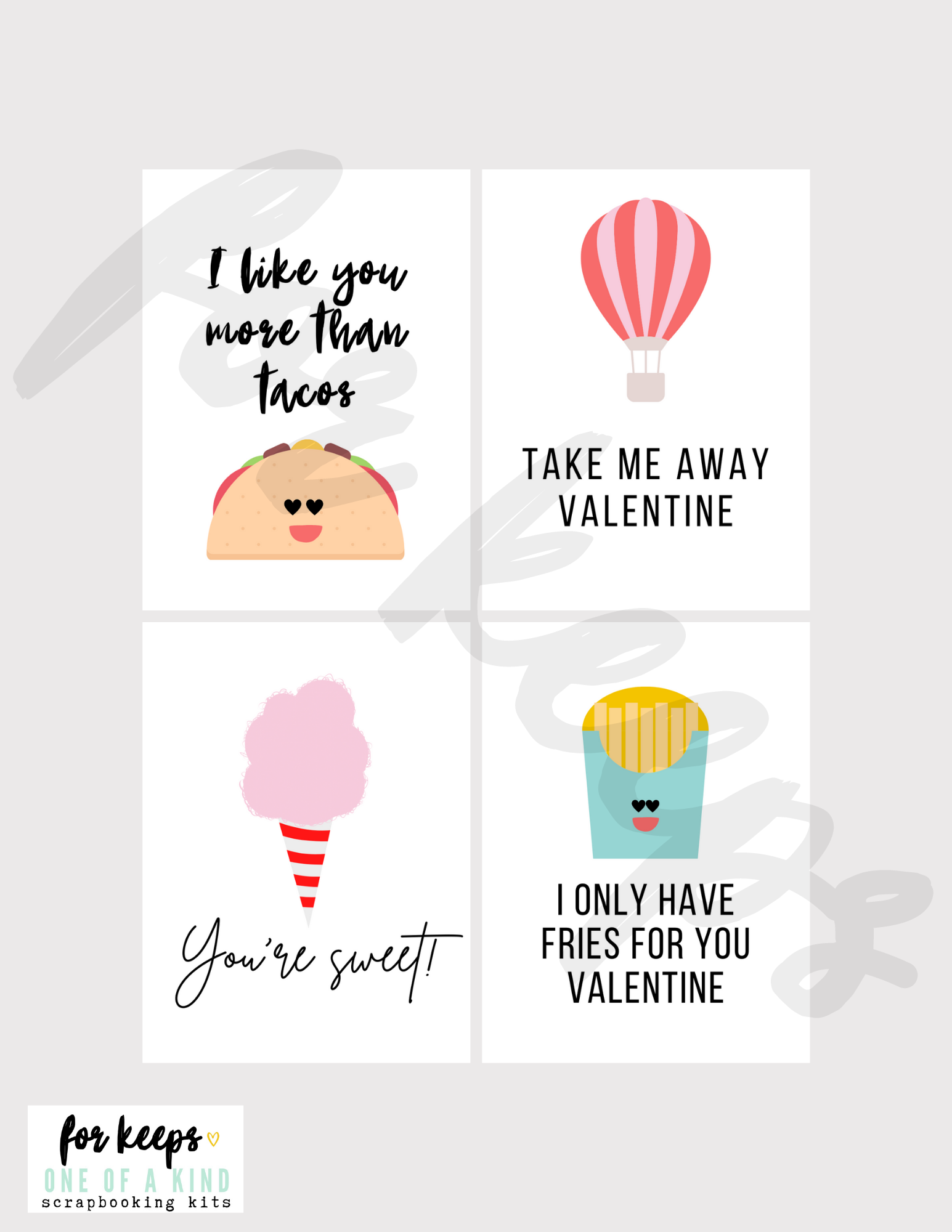 100 Days Printable — For Keeps