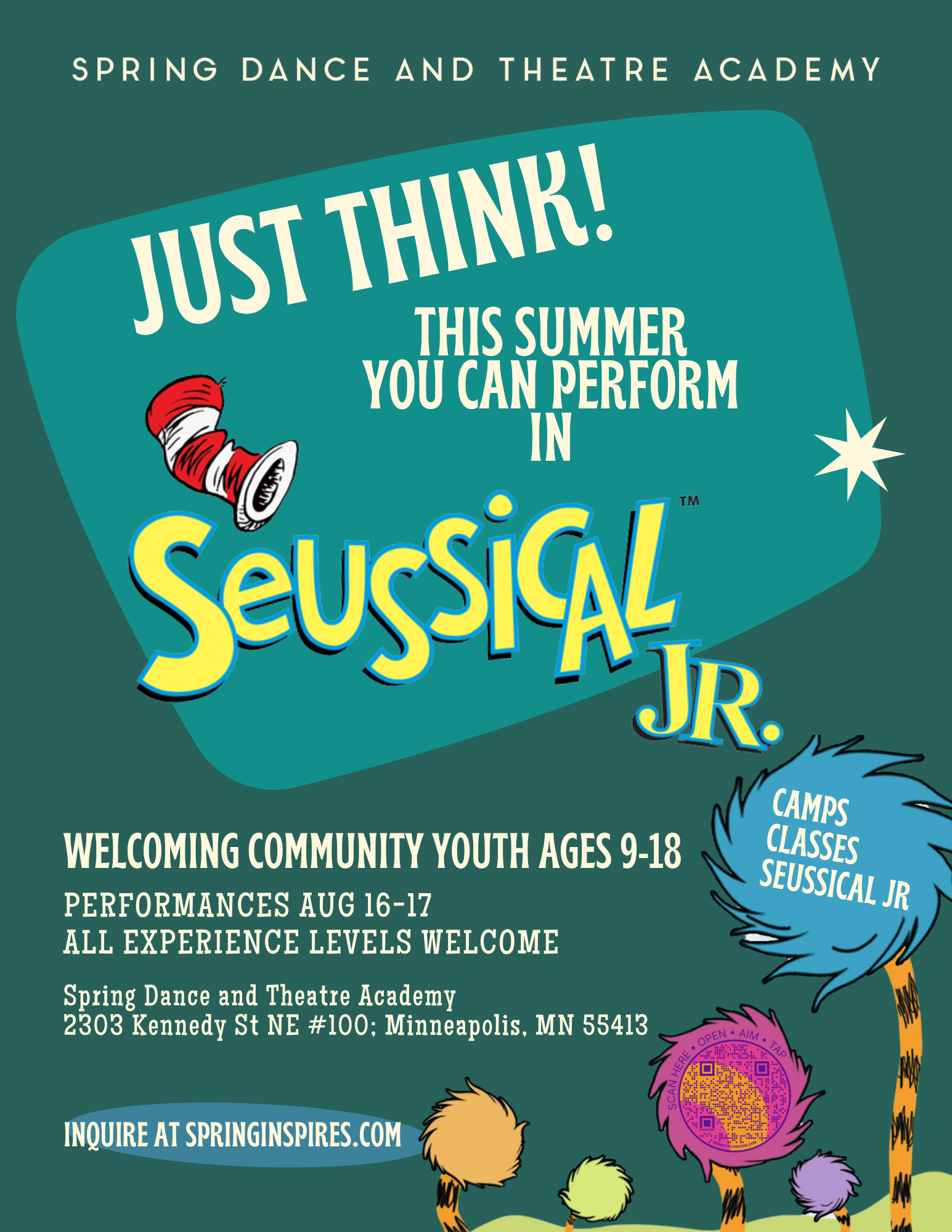 Seussical Jr - Summer 2024 — Spring Dance and Theatre Academy