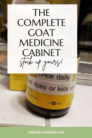 The Complete Goat Medicine Cabinet — Lone Feather Farm