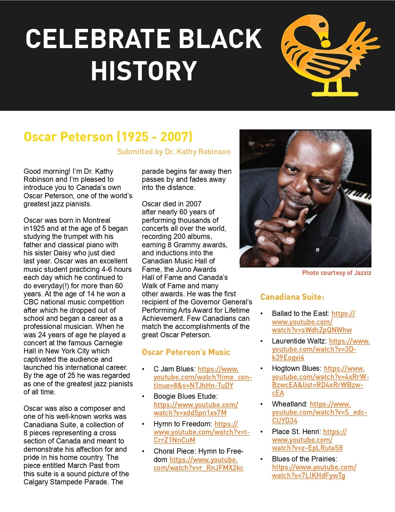 Black History Month Profiles 2022 — Education Students' Association