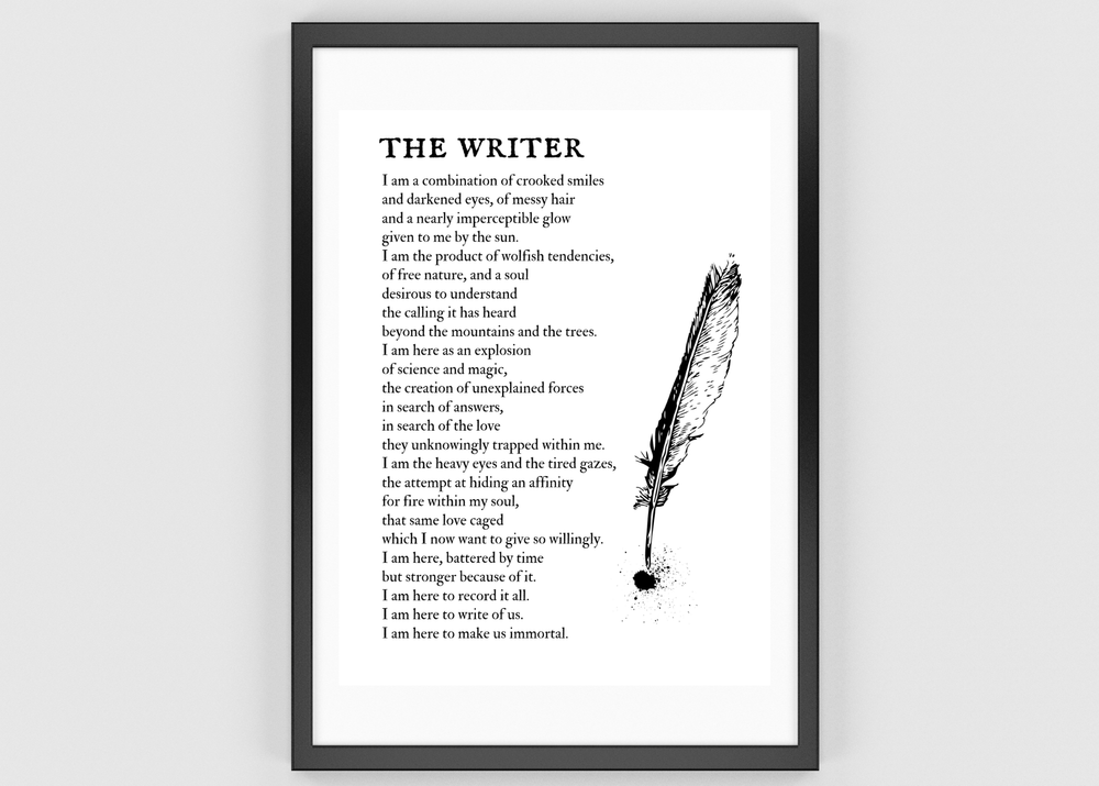 Ocean Songs - Family Love Poem, Paper Poster Print, Quote Wall Art ...