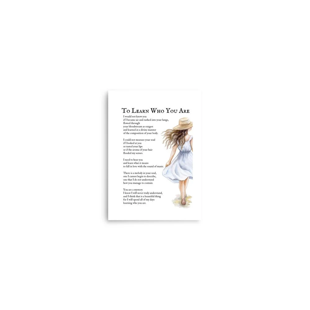 Faraway Dreams - Love Poem, Paper Poster Print, Quote Wall Art, Poetry ...