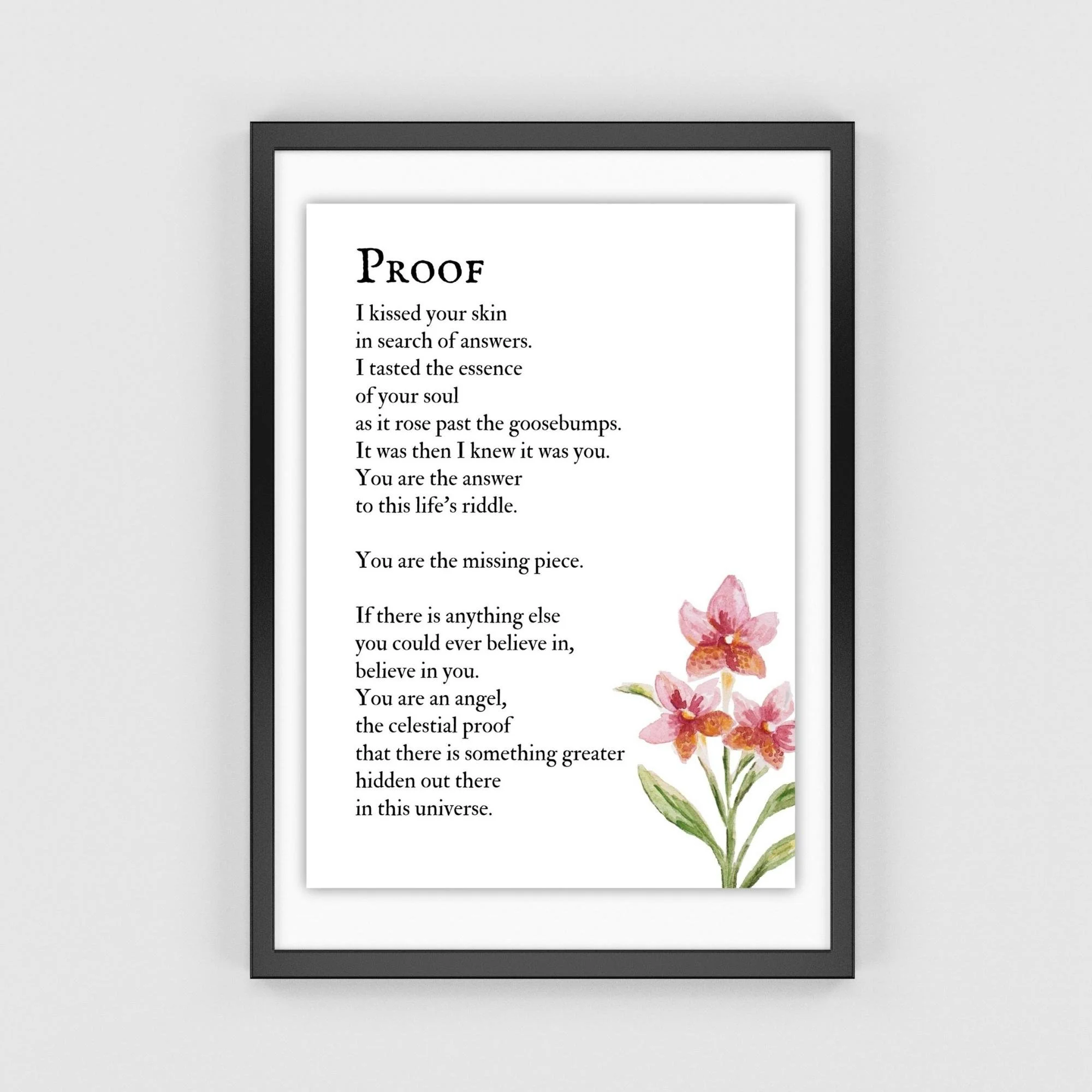 Ocean Songs - Family Love Poem, Paper Poster Print, Quote Wall Art ...