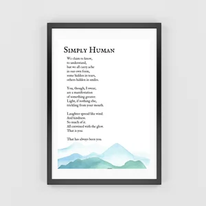 Mother - Motherly Love Poem, Paper Poster Print, Quote Wall Art, Gift ...