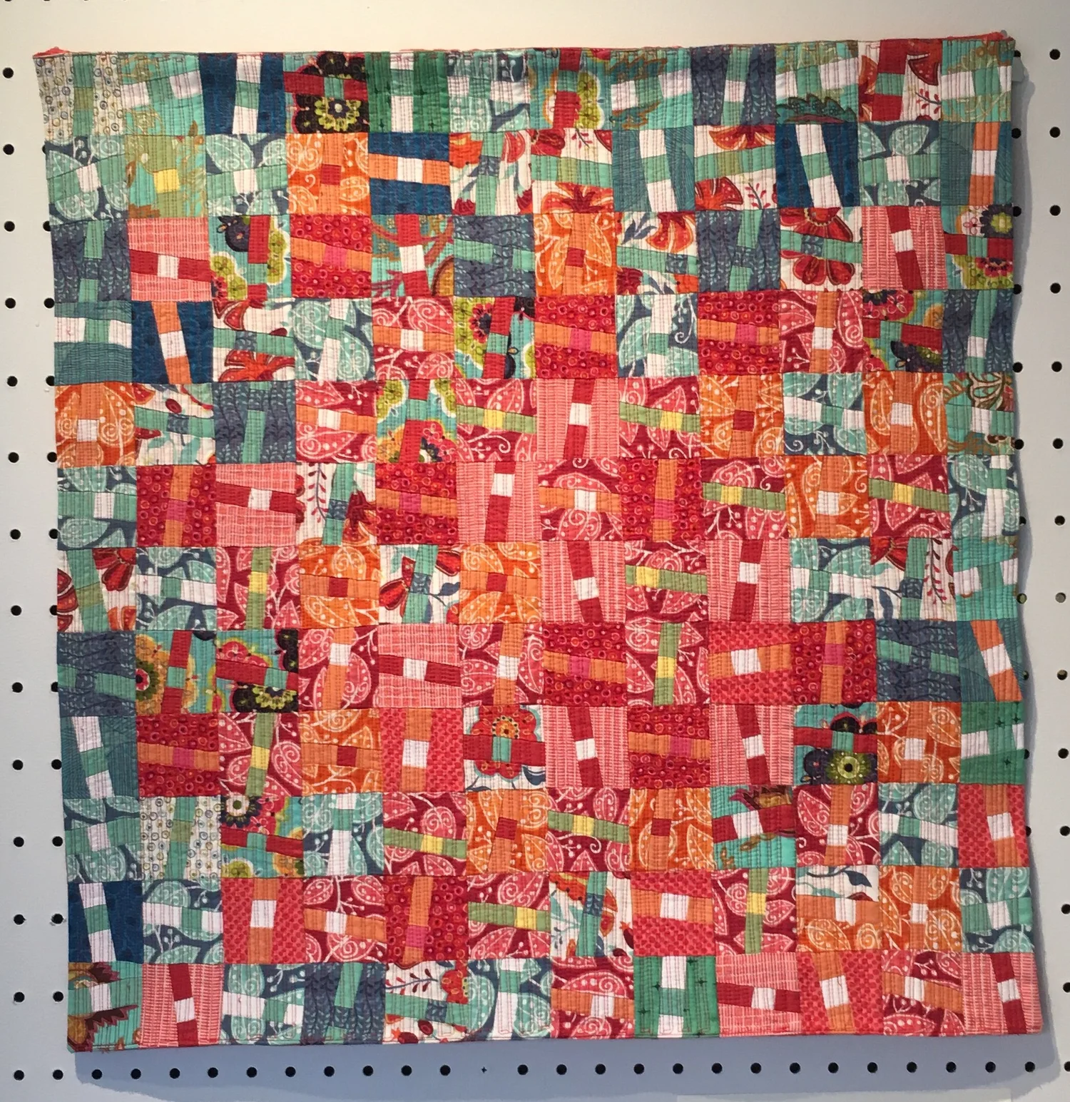 Dancing Chopsticks 25 x 25 Art Quilt — Lesley's Quilt