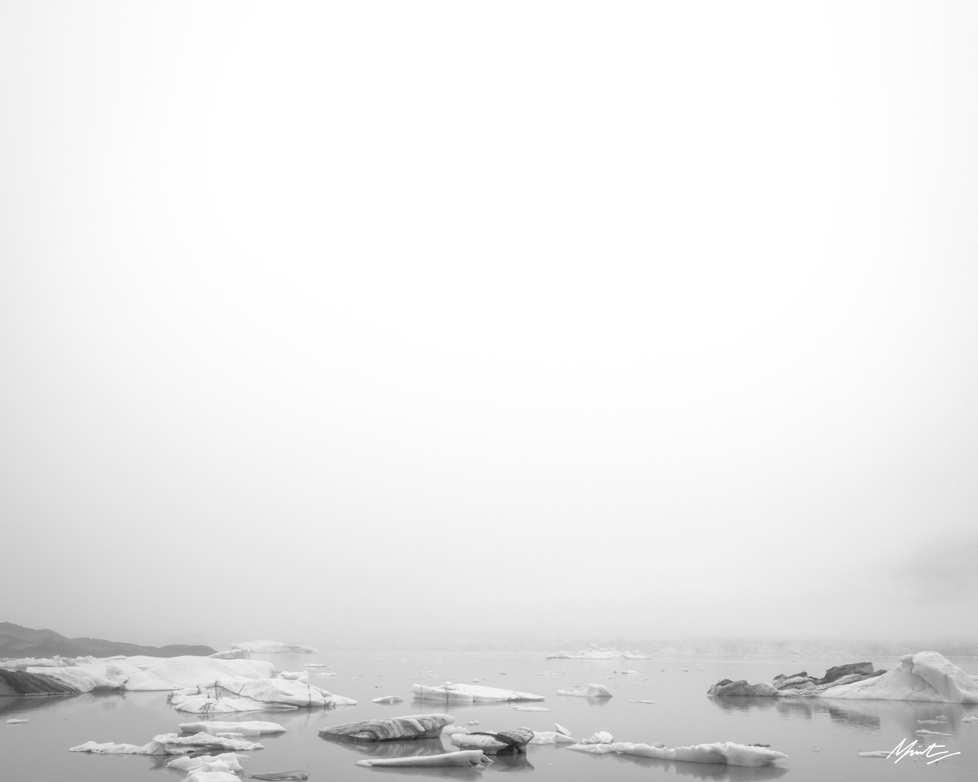 Glaciers in Fog, Iceland (2018) — Murray Livingston Photography