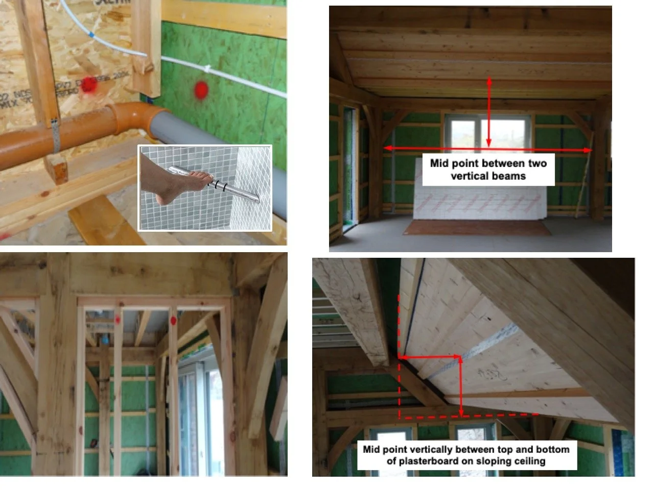 First fix carpentry, plumbing and electrics — Malvern B&B - Woodlands