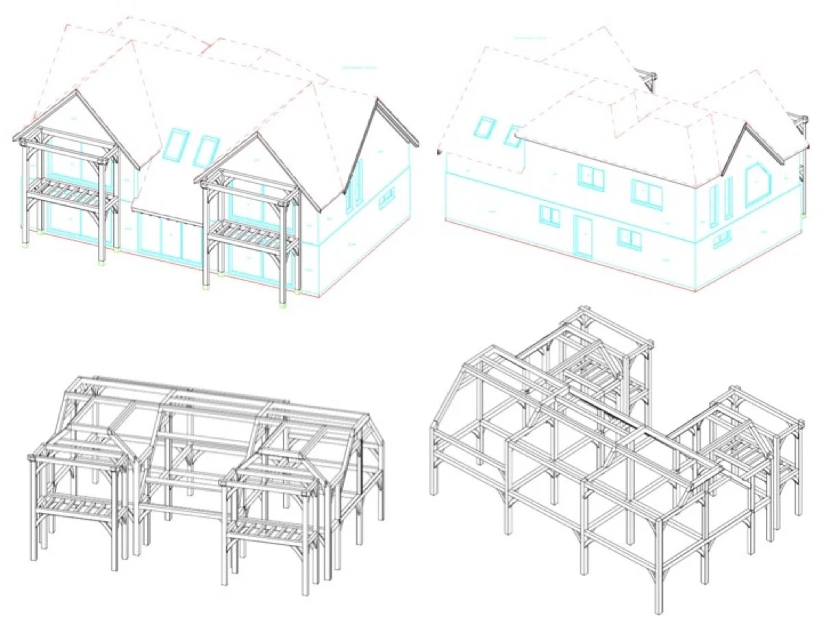 Raising the oak frame: probably the most exciting part of a self-build ...