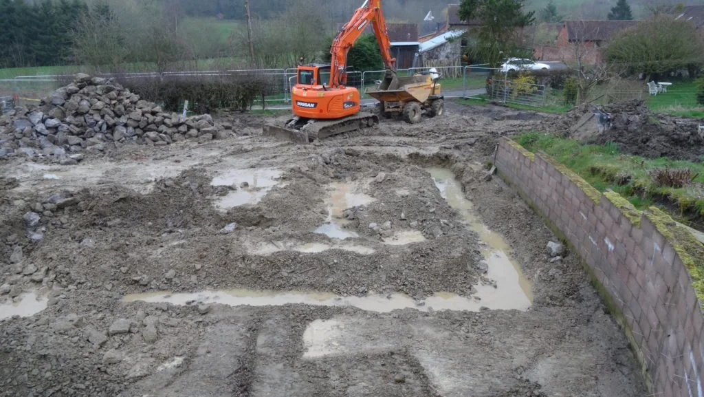 Passive house foundations: insulation — Malvern B&B - Woodlands