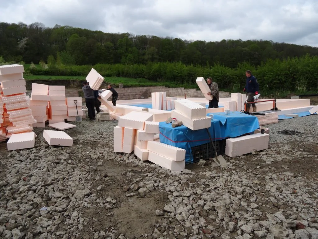 Passive house foundations: insulation — Malvern B&B - Woodlands