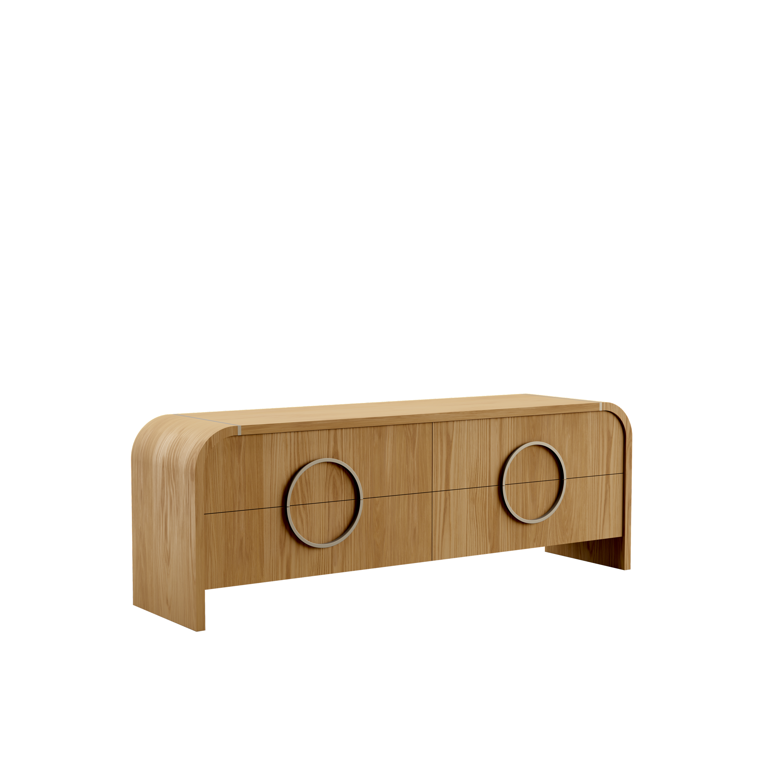 Milano Low Cabinet, Oak — NORD ARIN