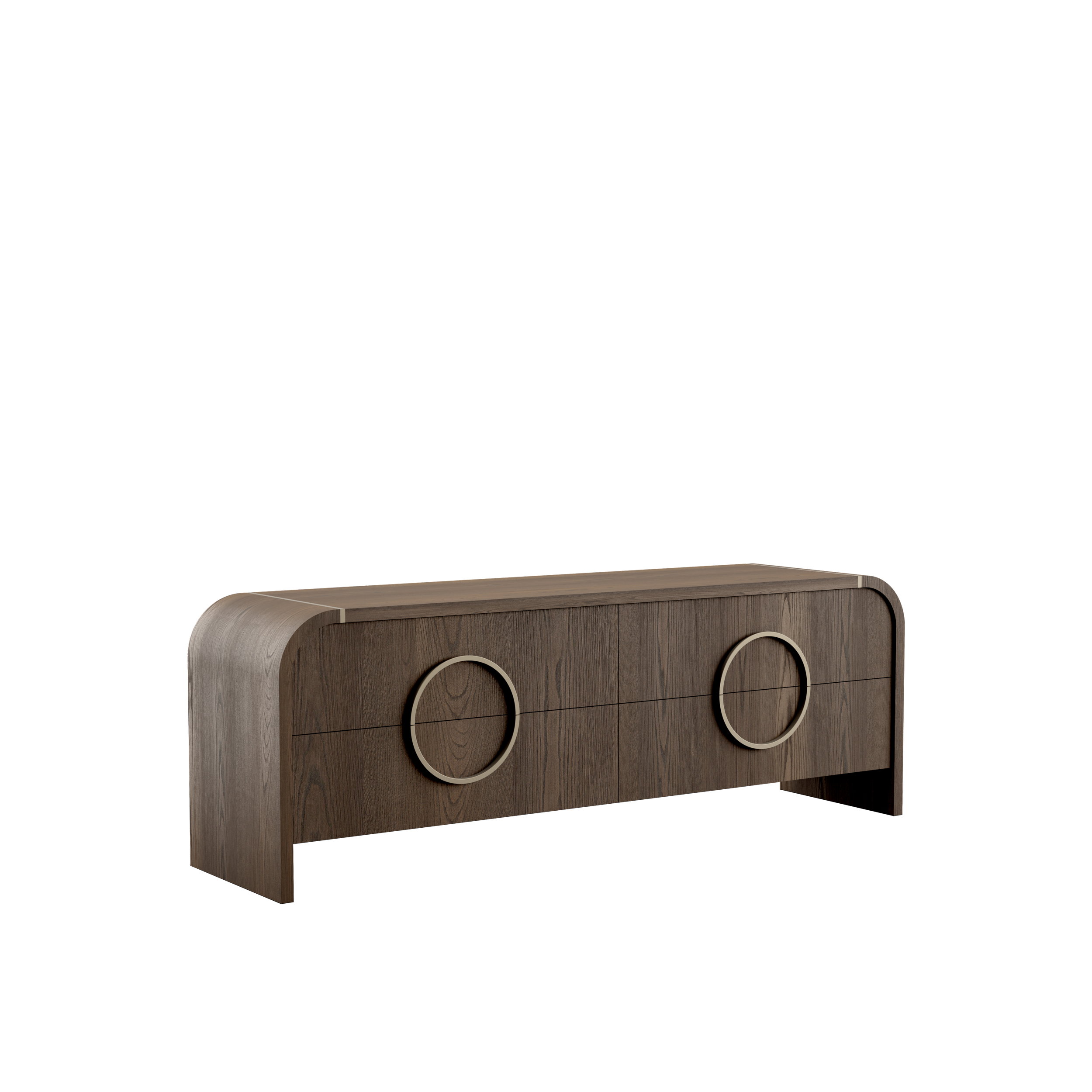 Milano Low Cabinet, Oak — NORD ARIN