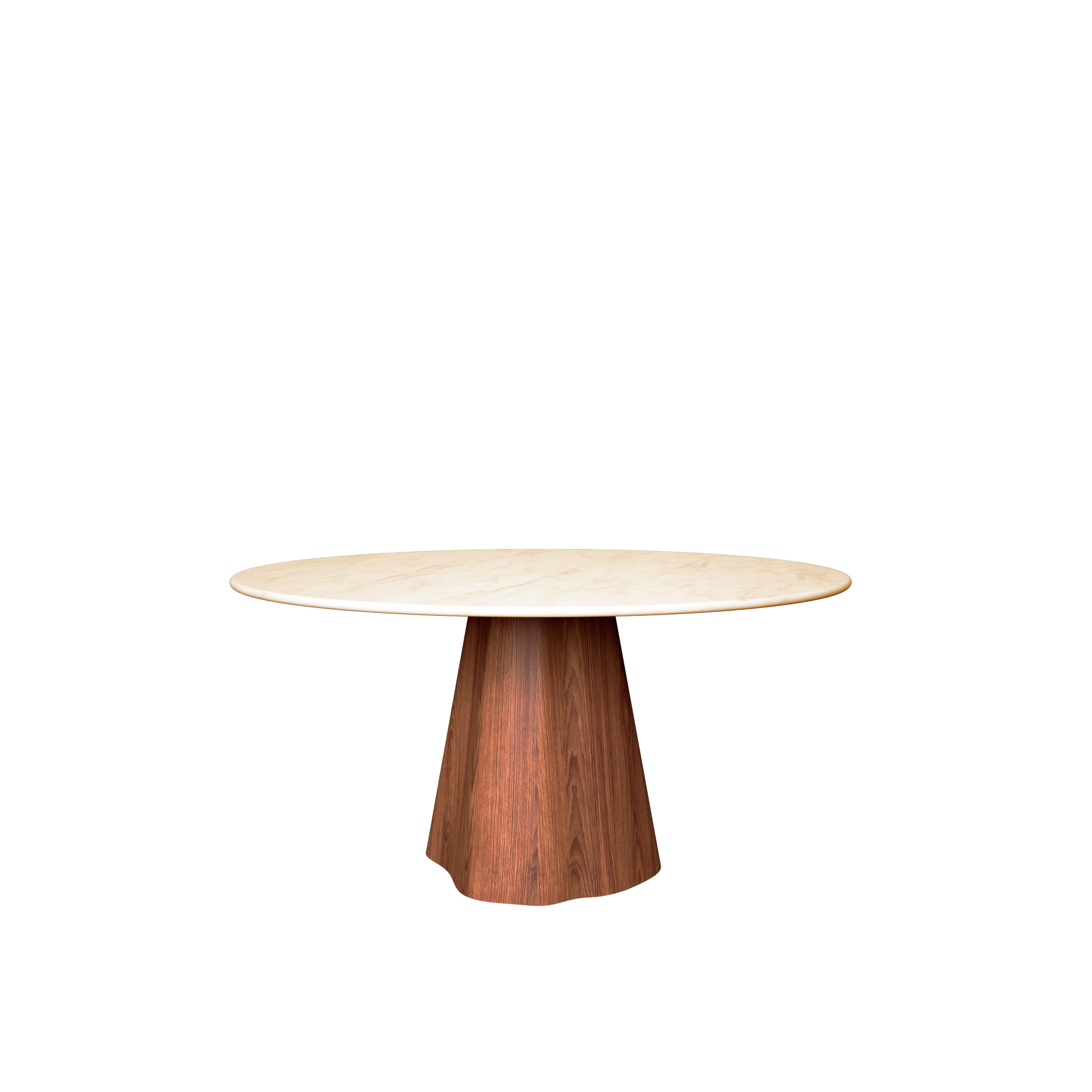 Marilyn Round Dining Table, American Walnut & Ceramic — NORD ARIN