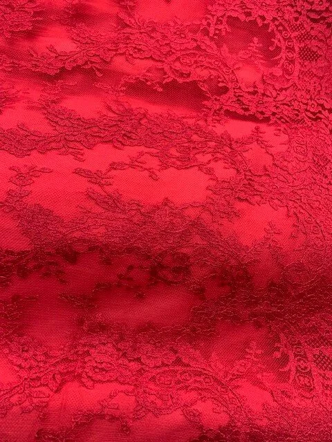 Dentelle de calais rouge - Generaldiff
