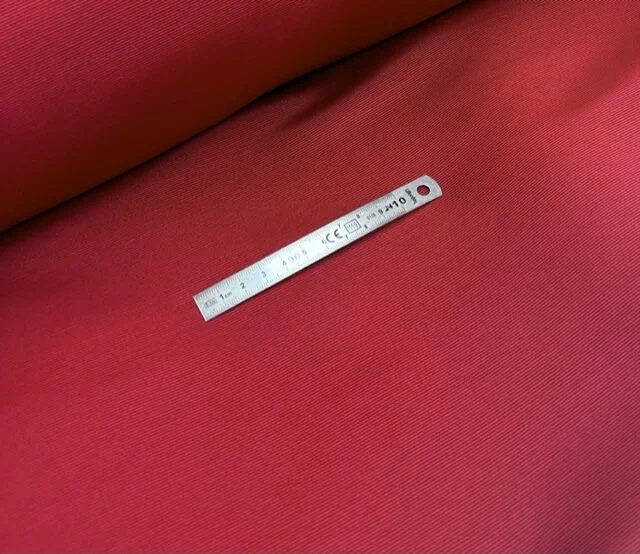 Tissu faille de coton rouge - Generaldiff