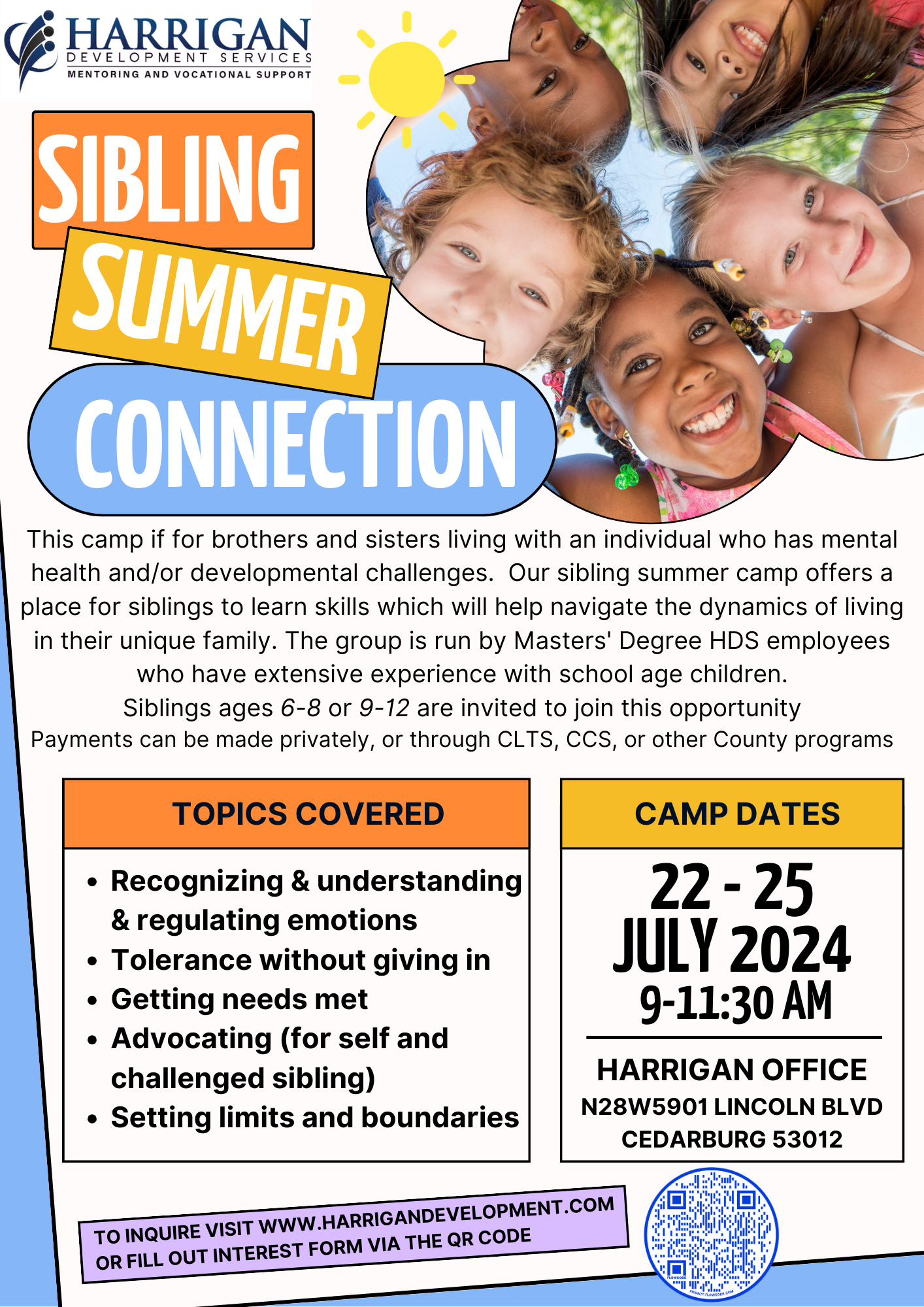 Parent & Sibling Services — Harrigan Development Services