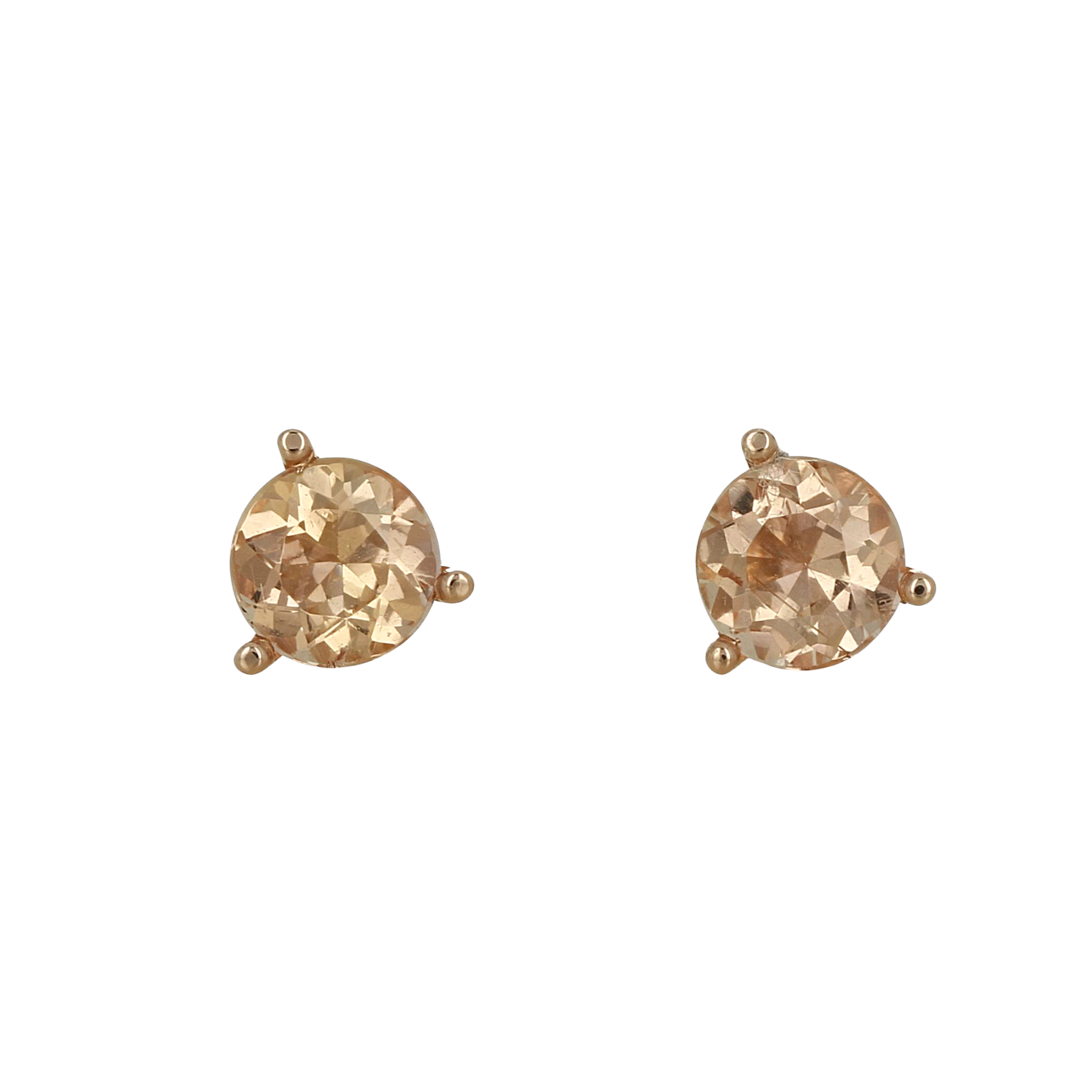 Lainey - 14k Oval Peach Imperial Topaz Ring — FireWorks Gallery