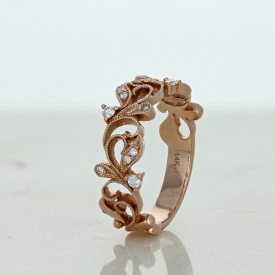 14ky Vintage Inspired V Band — FIREWORKS GALLERY