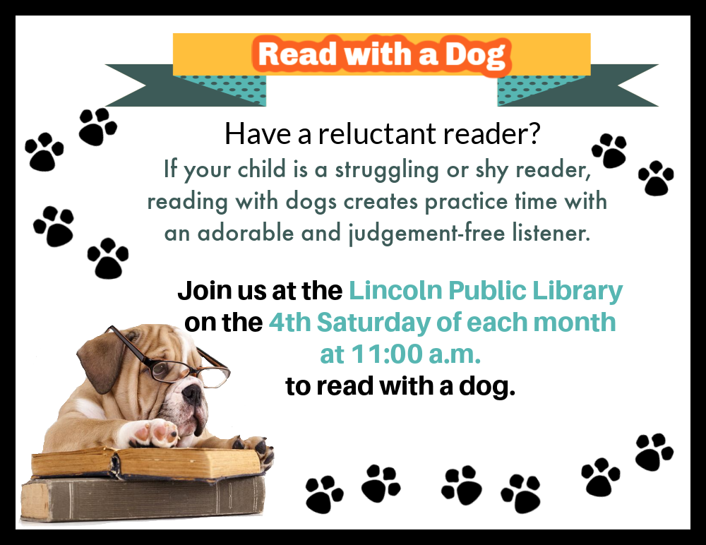 READ WITH A DOG — Lincoln Arkansas Library