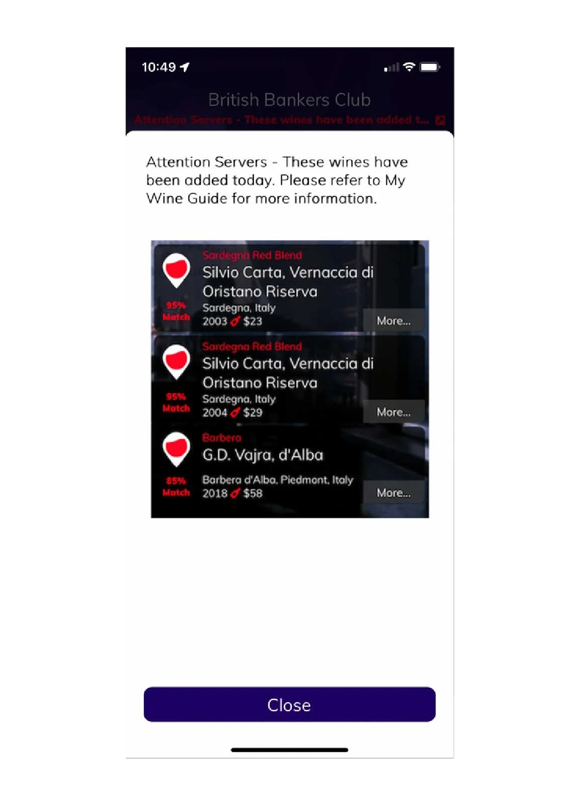 Staff & Server Wine Training — My Wine Guide