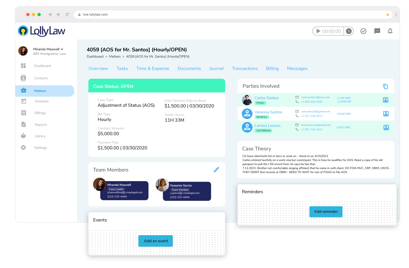 Immigration Legal Case Management Software | Lolly Law